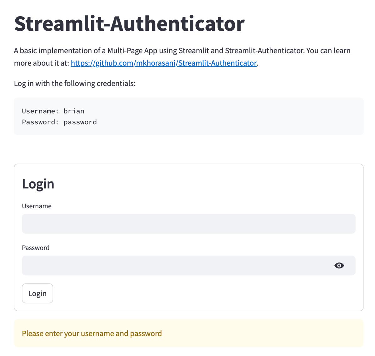 Implementing Streamlit-Authenticator Across Multi-Page Apps
